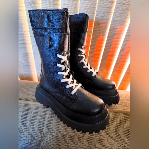 Shoes | Dollskill X Darker Wavs Leather Platform Boots | Poshmark
